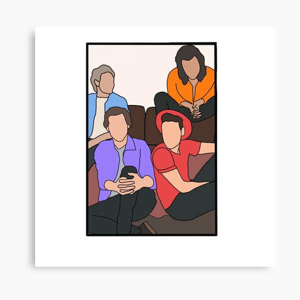 "Colour block design of one direction " Canvas Print for Sale by ...