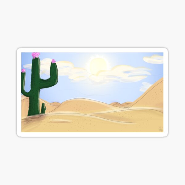 "Desert" Sticker for Sale by UnicornDaya | Redbubble