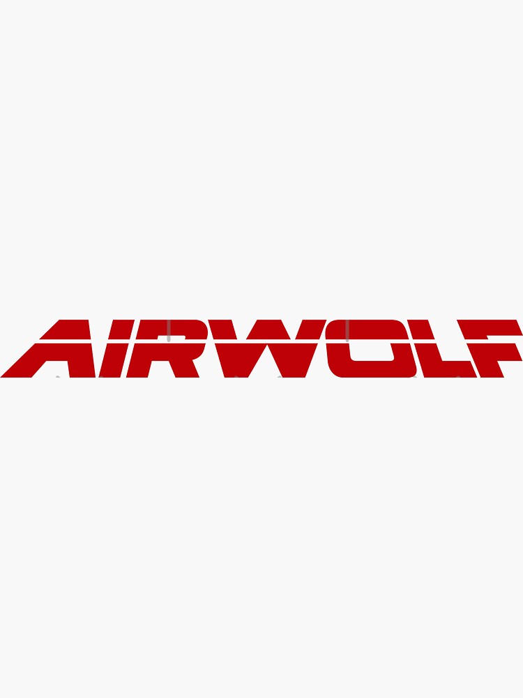 "Airwolf" Sticker for Sale by Ravensclaw3 | Redbubble