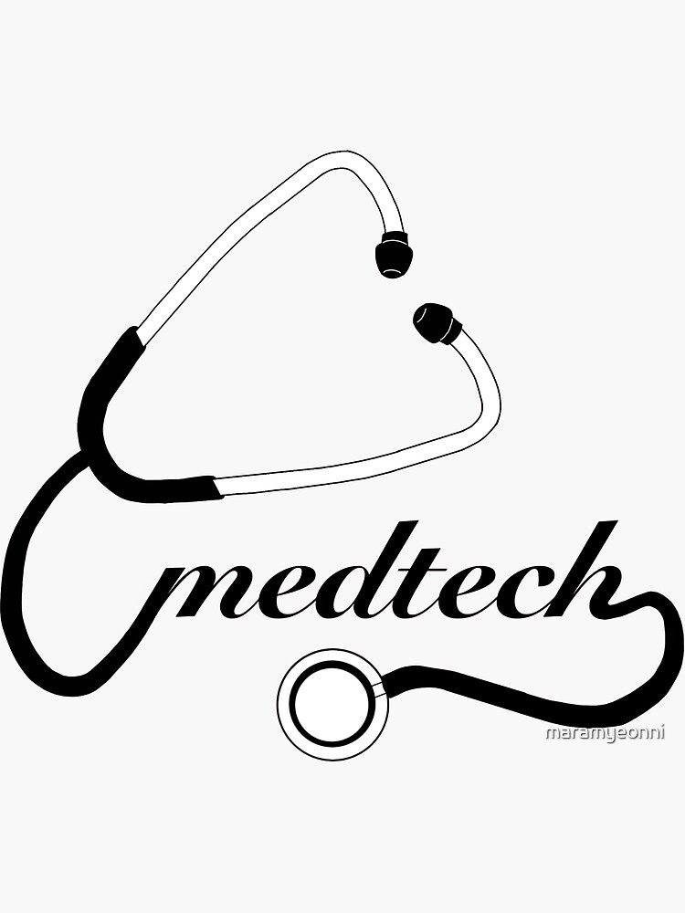 "MedTech Stethoscope" Sticker for Sale by maramyeonni | Redbubble