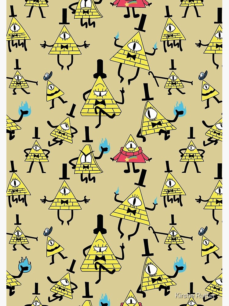 "Bill Cipher Pattern" Spiral Notebook for Sale by KirstieRutter | Redbubble