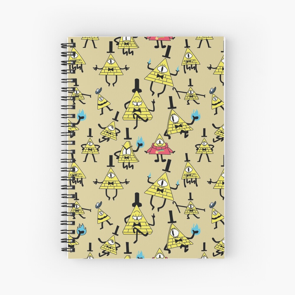 "Bill Cipher Pattern" Spiral Notebook for Sale by KirstieRutter | Redbubble