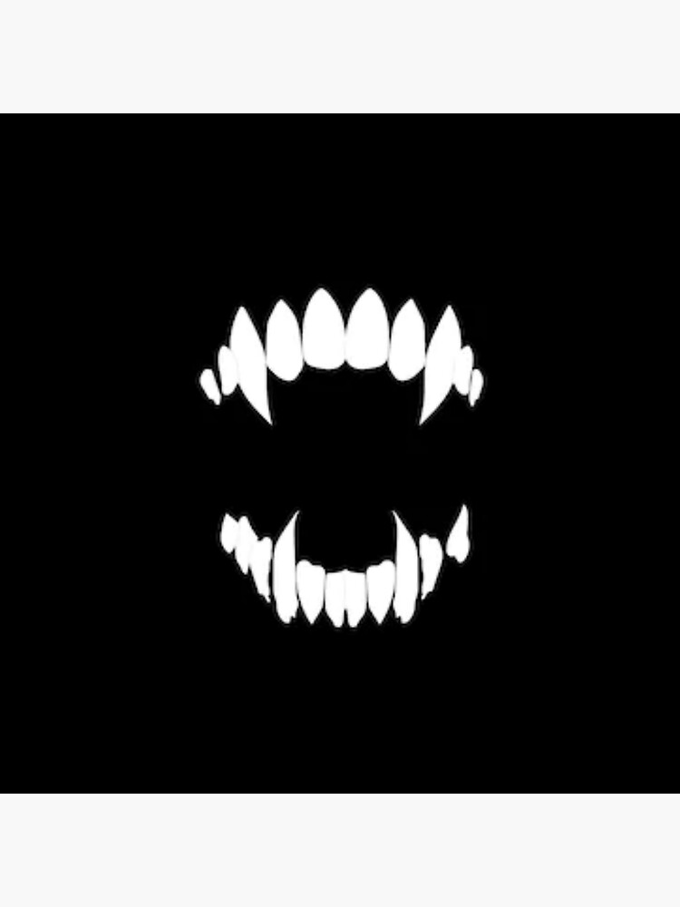 "Open Mouth Sharp Teeth art for face mask" Sticker for Sale by elifg ...
