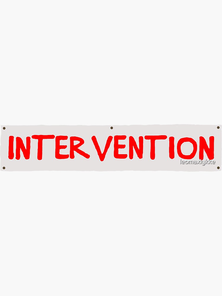 "The intervention banner from HIMYM" Sticker for Sale by leomaxlykke ...