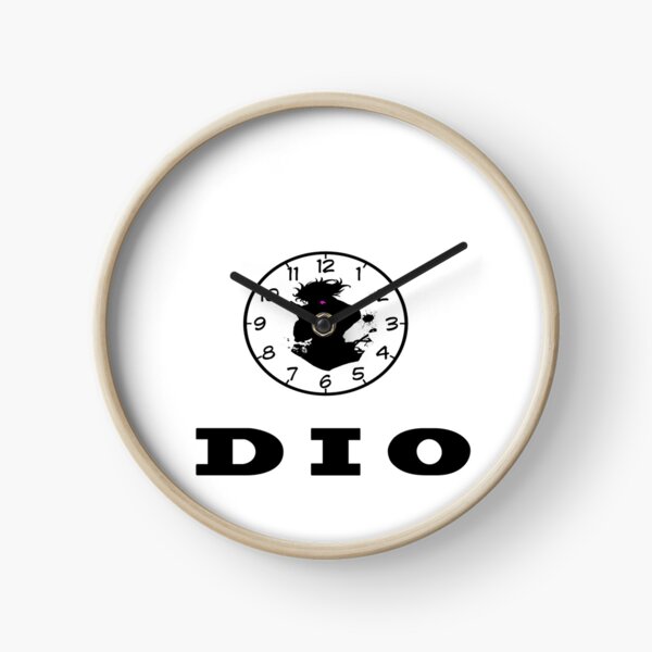 "JoJo Bizzare Adventure Anime Dio Brando" Clock by Devil2D2 | Redbubble