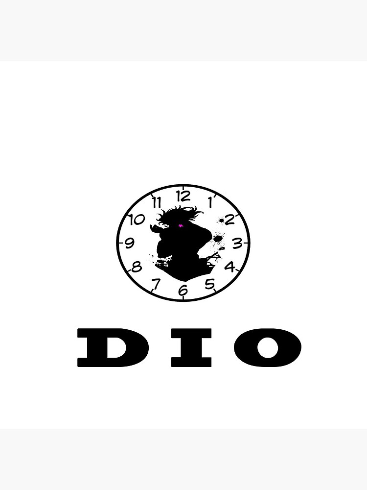 "JoJo Bizzare Adventure Anime Dio Brando" Clock by Devil2D2 | Redbubble