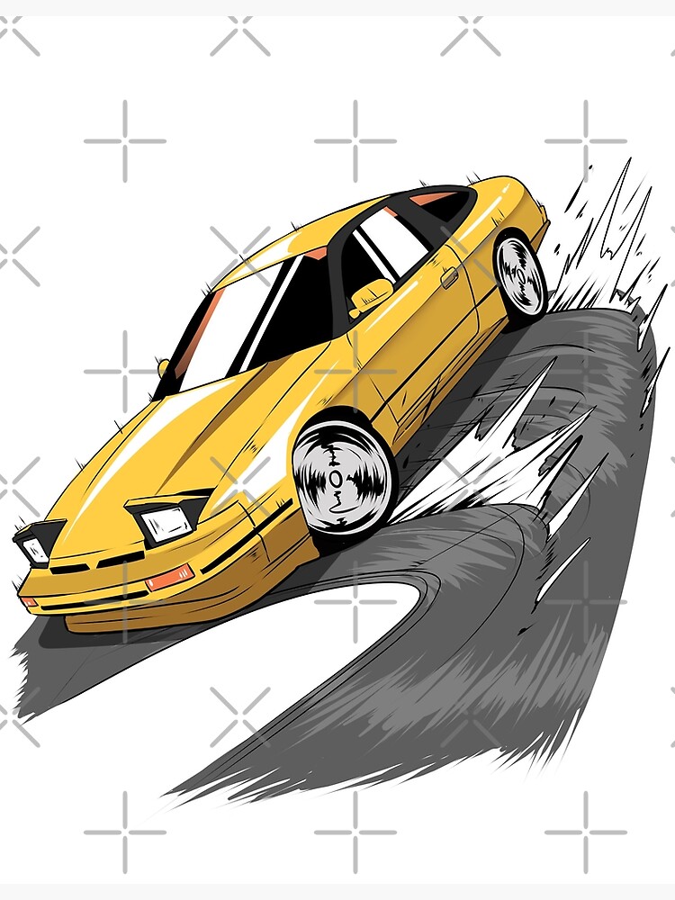 "S13 Drift! [Yellow]" Poster for Sale by WorldwideCars | Redbubble
