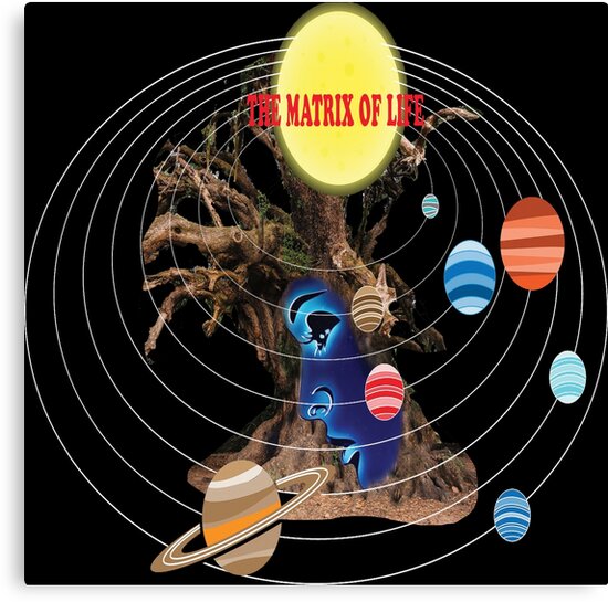 "The MATRIX of LIFE POSTER" Canvas Print by criscal | Redbubble