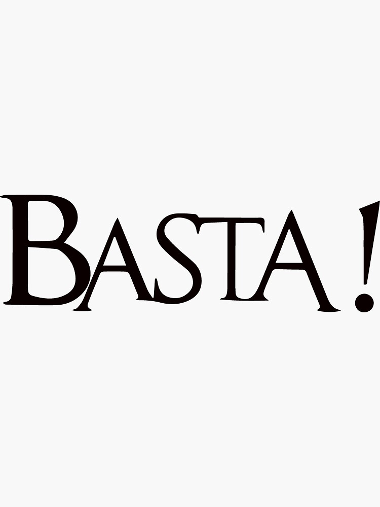 Basta Logo Standard Sticker For Sale By Savoz Redbubble