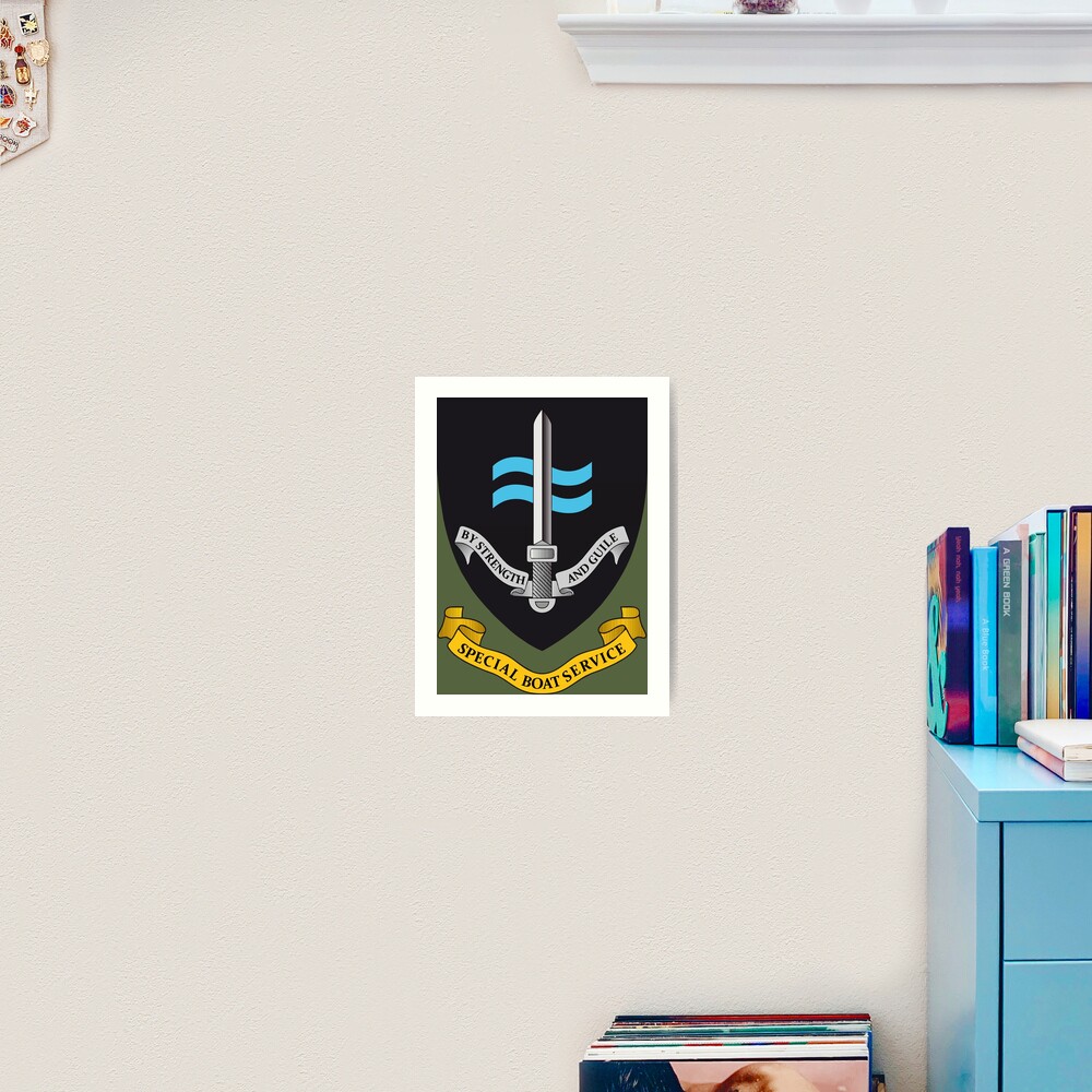"British Royal Navy SBS - Special Boat Service Logo" Art Print by ...