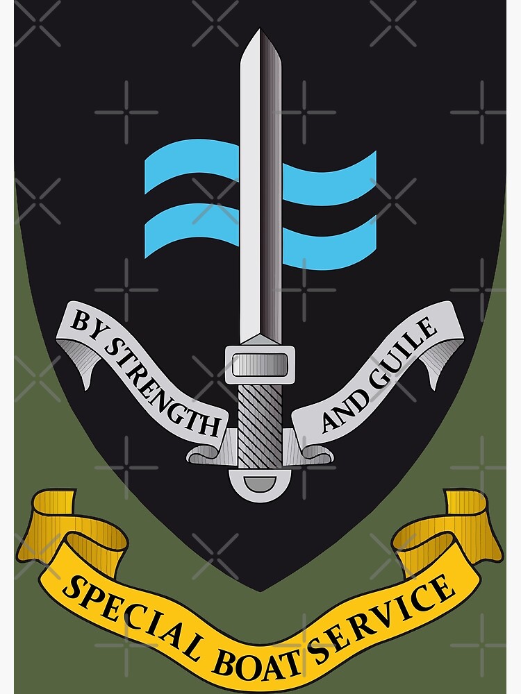 "British Royal Navy SBS - Special Boat Service Logo" Art Print by ...
