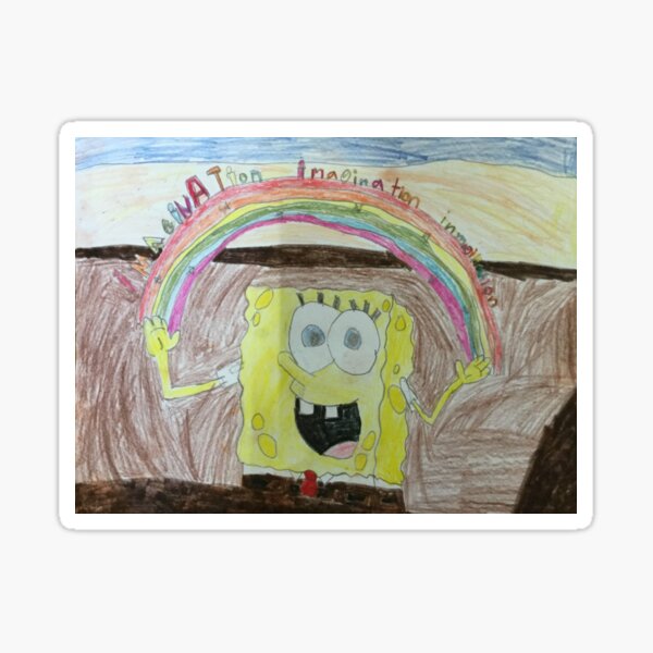 "SpongeBob Imagination" Sticker by Fei1111 | Redbubble