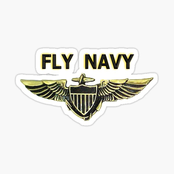Fly Navy Stickers | Redbubble