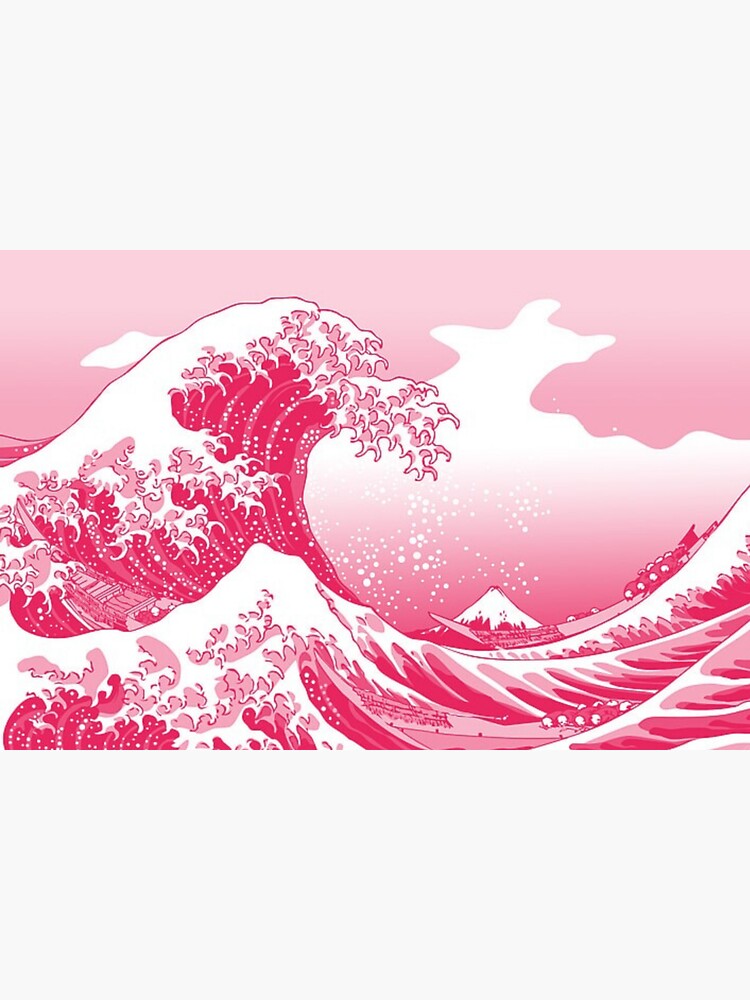 "Pink Wave" Sticker for Sale by solarastickers | Redbubble