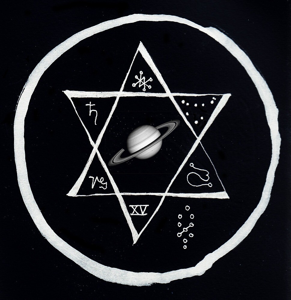 "saturn sigil" by holographicmoon | Redbubble