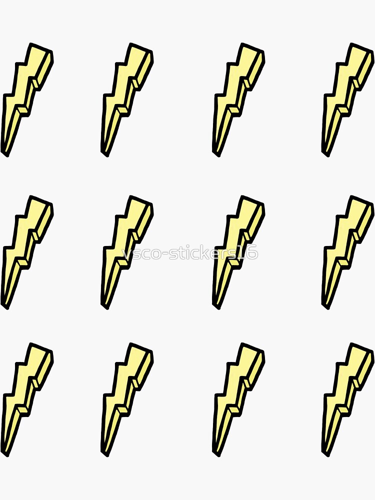 "lightning bolt sticker pack" Sticker by vsco-stickers16 | Redbubble