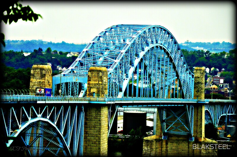 "The McKees Rocks Bridge Pittsburgh PA." by BLAKSTEEL | Redbubble