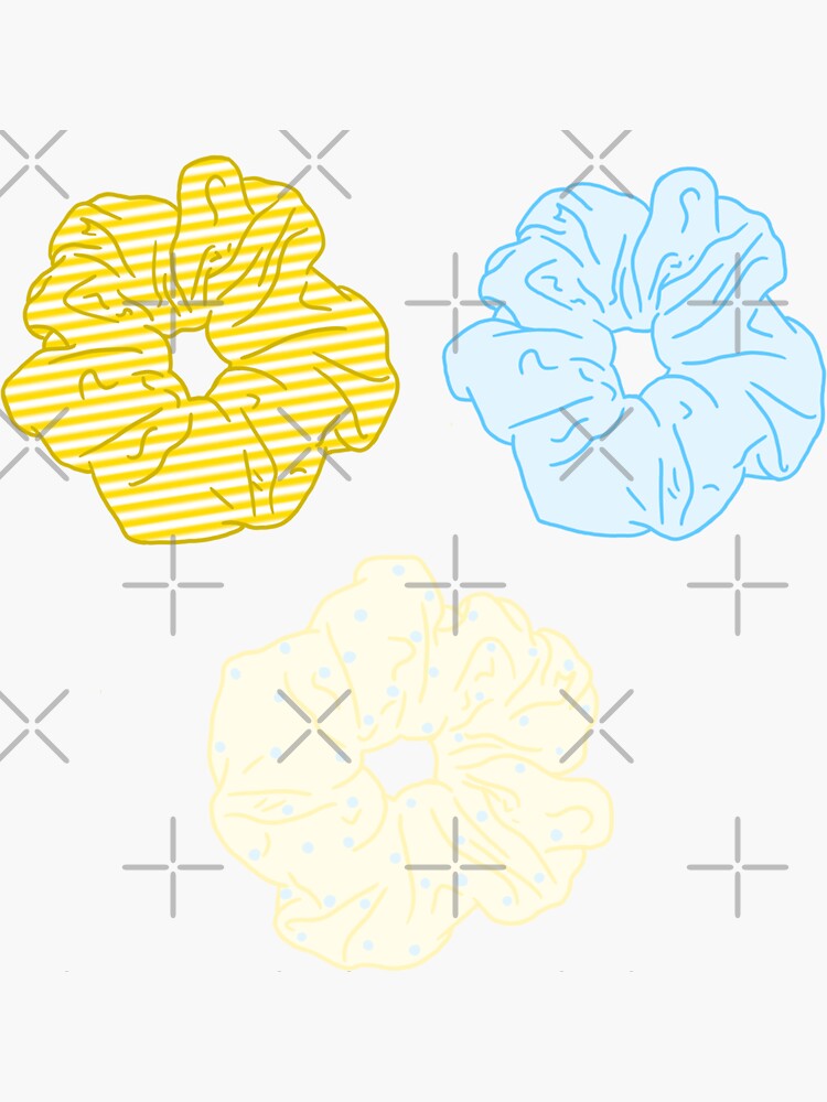 "aesthetic scrunchie sticker pack" Sticker for Sale by daniellegrazier ...