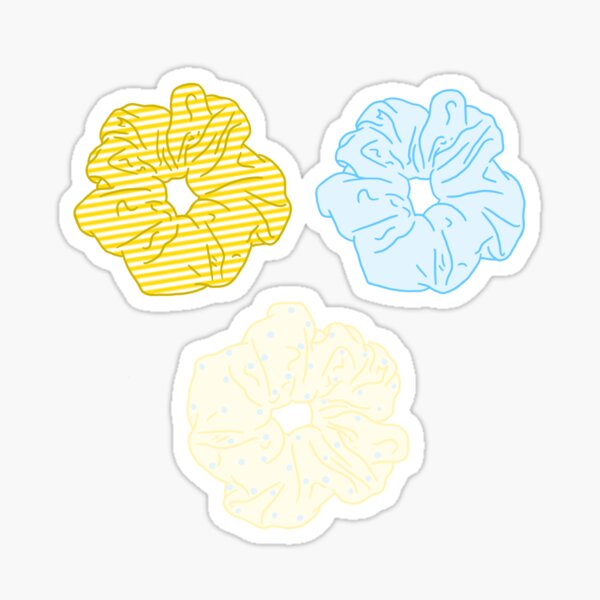 "aesthetic scrunchie sticker pack" Sticker for Sale by daniellegrazier ...
