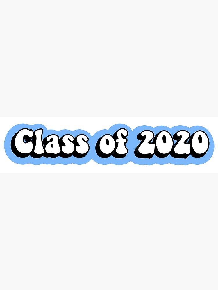 "Class Of 2020 Blue" Poster by Peony-Designs | Redbubble