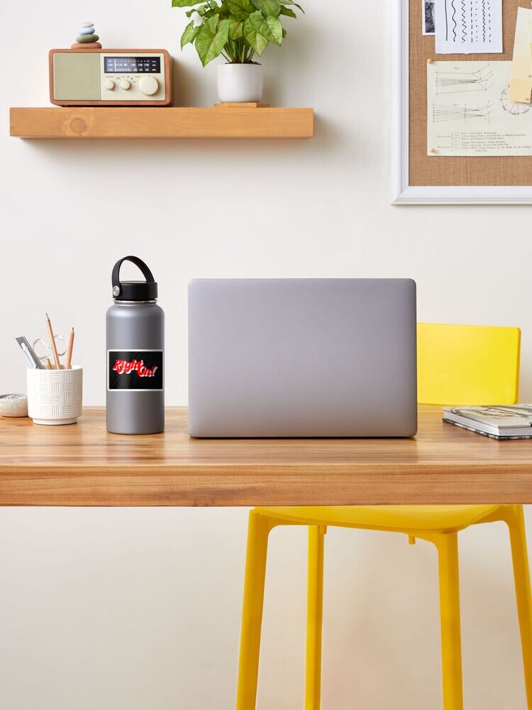 "RIGHT ON! MAGAZINE LOGO " Sticker for Sale by promoboy | Redbubble