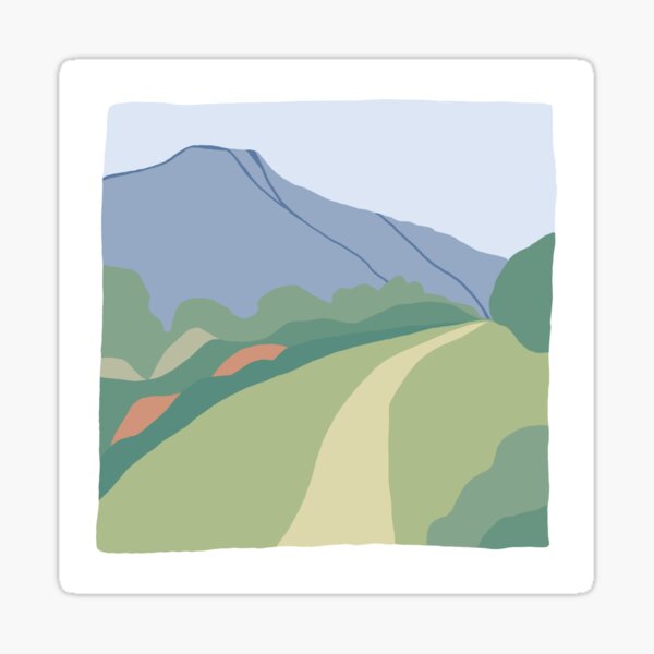 "Mountain in Jeju Island, South Korea" Sticker by kinstory | Redbubble