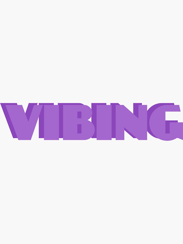 "Vibing Sticker" Sticker by tabeagayer | Redbubble