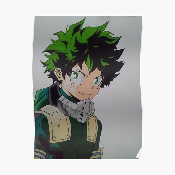 "My Hero Academia Deku portrait" Poster for Sale by DesignedFandom ...