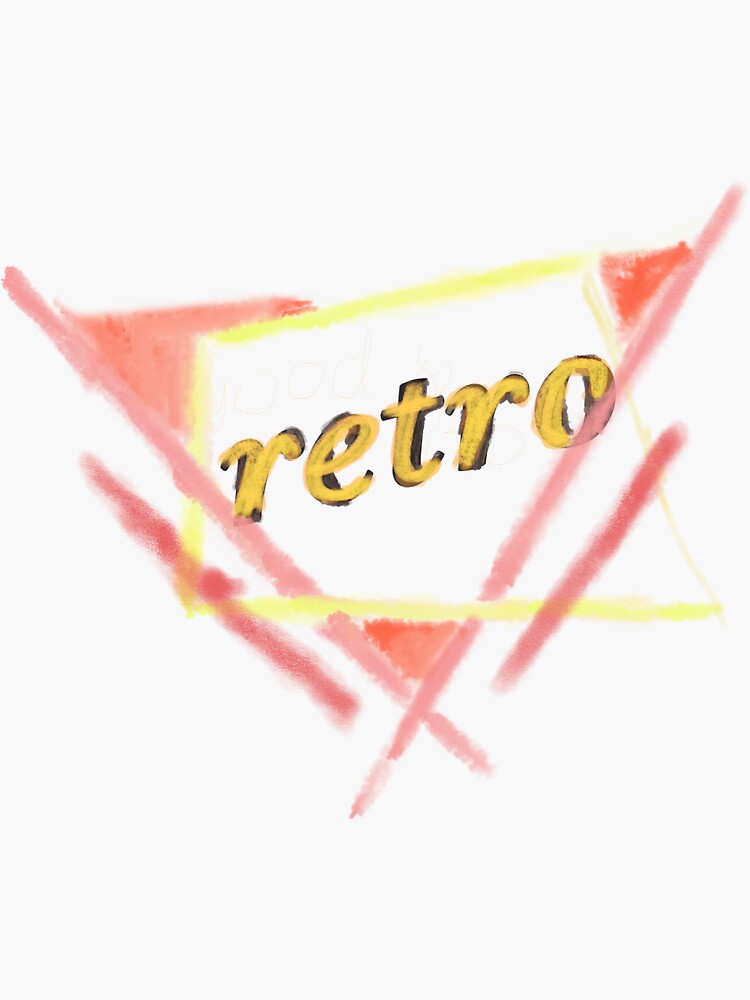 "Retro sticker " Sticker for Sale by kcardwell123 | Redbubble