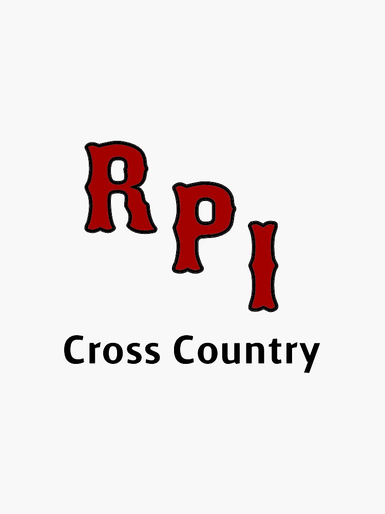 "RPI Cross Country" Sticker by maddieatherton | Redbubble