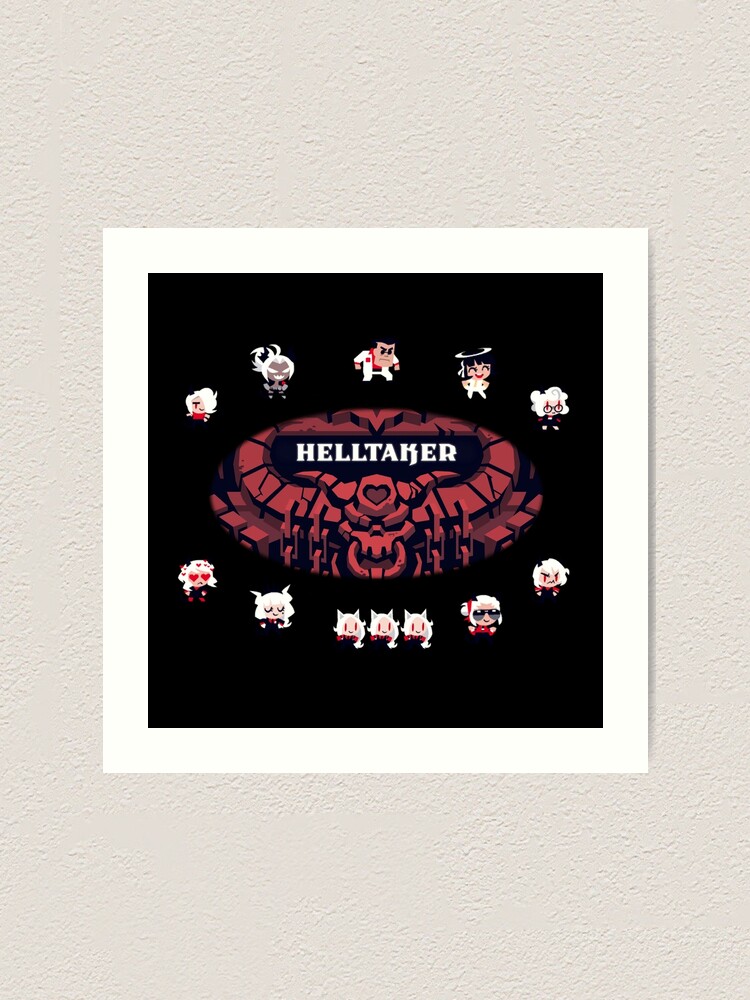 "Helltaker Logo and Characters Chibi" Art Print for Sale by MorserOW ...