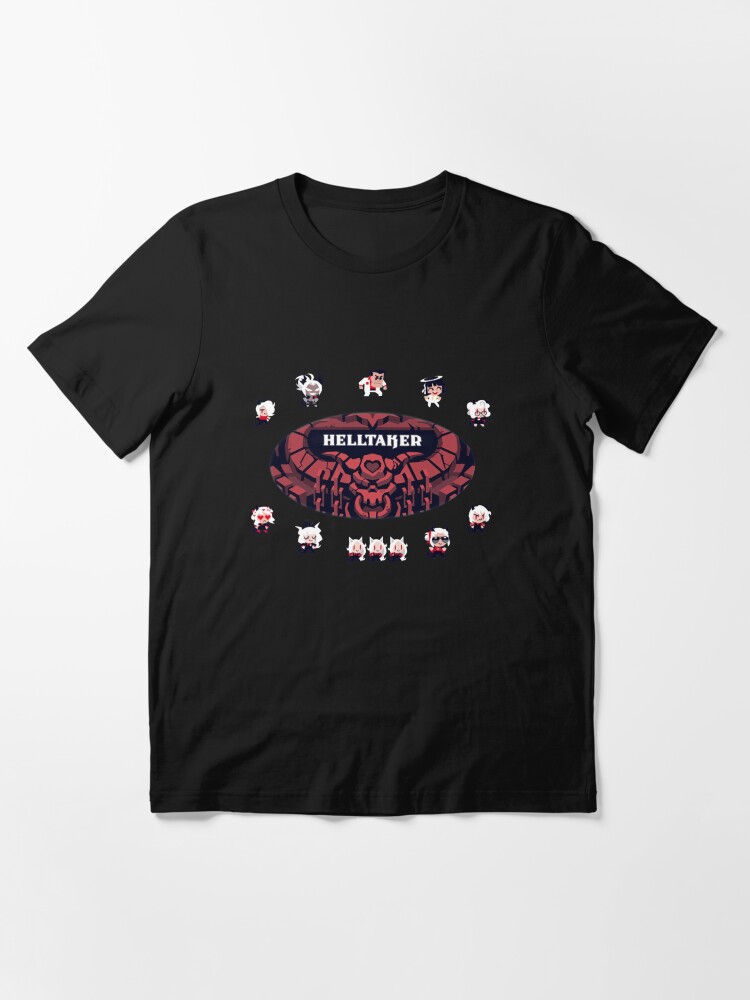 "Helltaker Logo and Characters Chibi" T-shirt for Sale by MorserOW ...