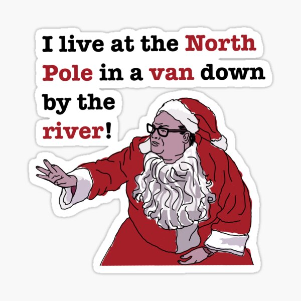 "Santa- Matt Foley" Sticker for Sale by km83 | Redbubble