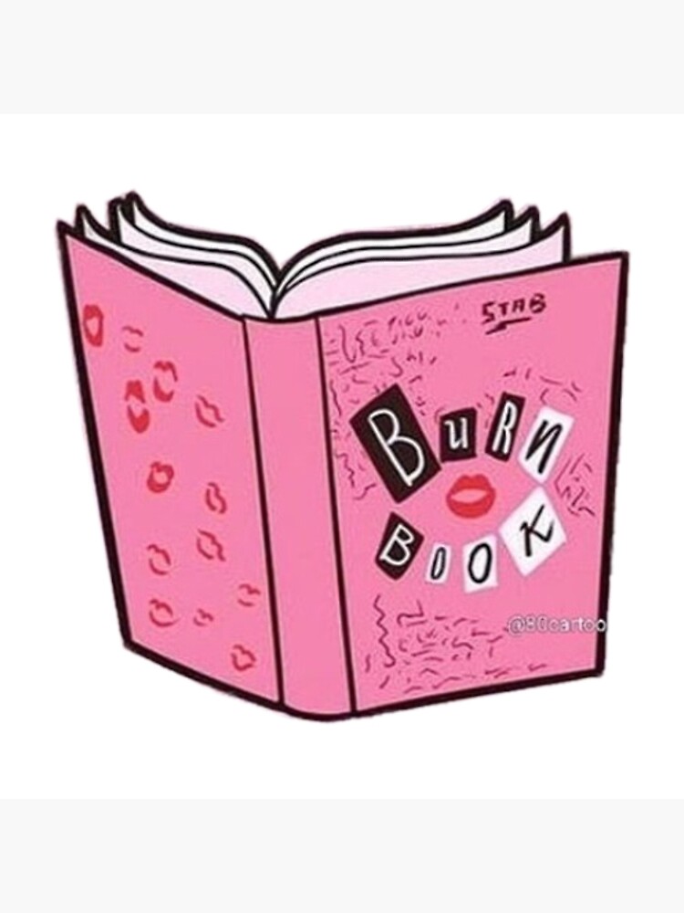 "Burn Book Sticker" Poster for Sale by Rainbowstickerz | Redbubble
