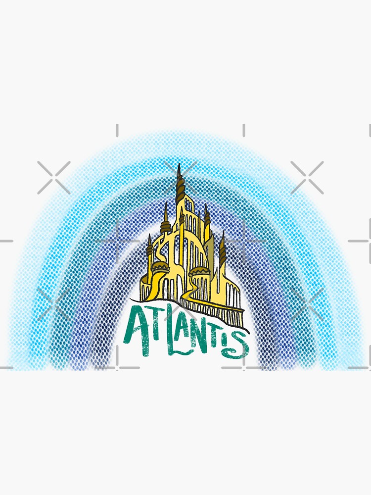 "Welcome to Atlantis" Sticker by millersmystical | Redbubble