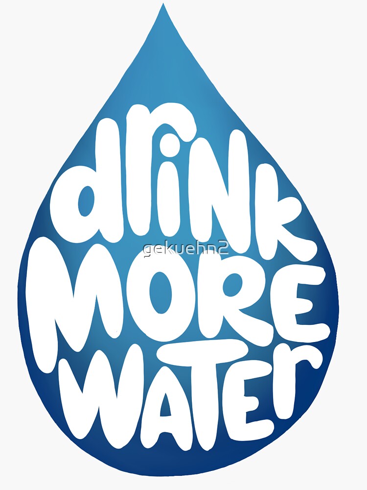 "Drink More Water VSCO Hydroflask Water Nottle Sticker" Sticker for ...