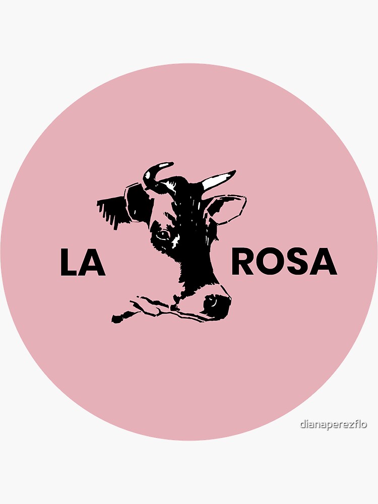 "La Vaca Rosa" Sticker by dianaperezflo | Redbubble