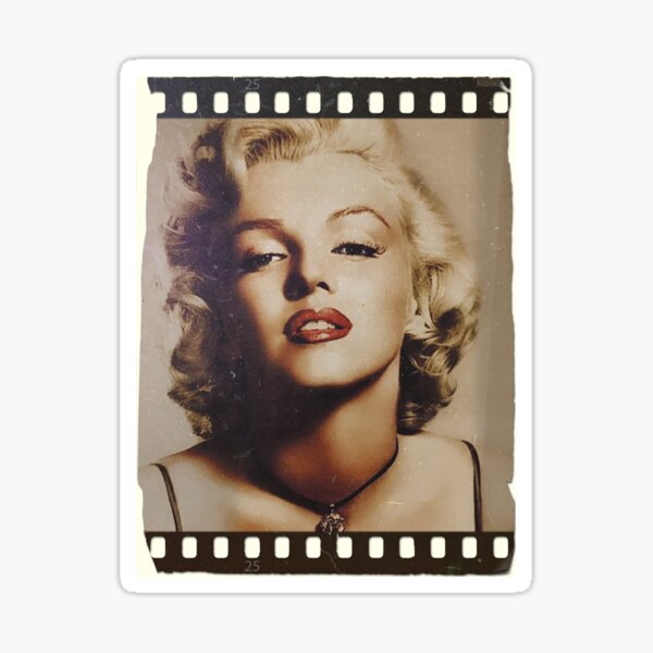 "Marilyn Monroe - Film - D47" Sticker by DecoWords | Redbubble