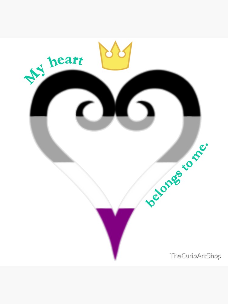 "Ace Pride Heart" Sticker for Sale by TheCurioArtShop | Redbubble