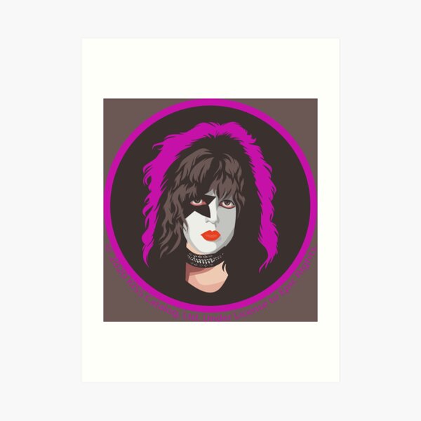 "KISS - The Starchild - Simple Neon Vector Illustration of Star Child ...