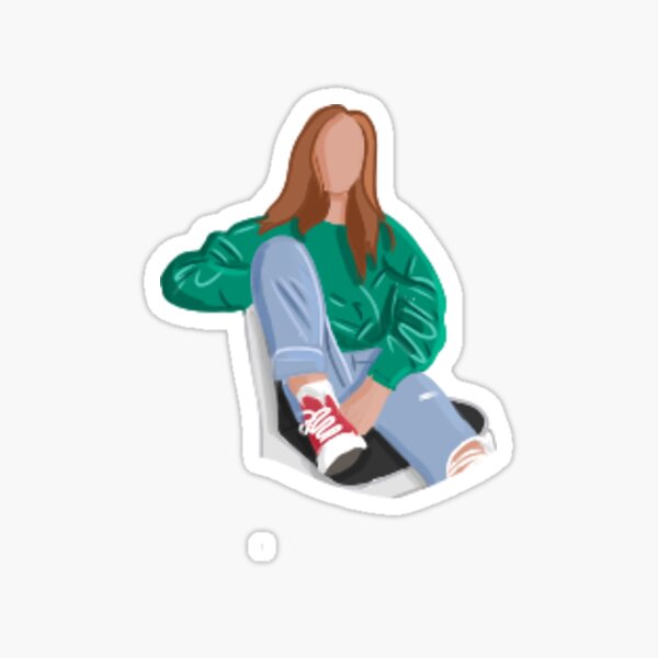 "Emma outline" Sticker for Sale by Lunnarr | Redbubble