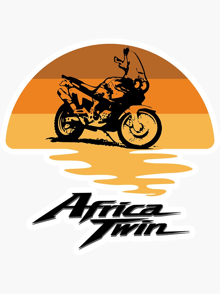 "Africa Twin" Sticker for Sale by Sandorm | Redbubble