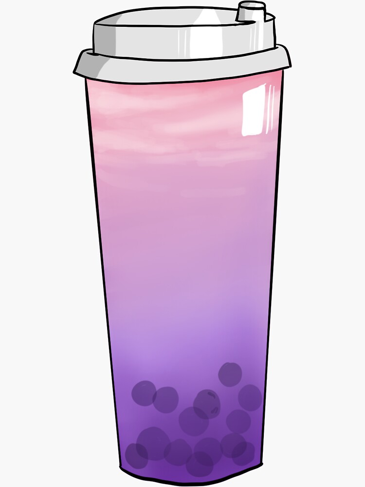 "Taro Boba" Sticker by reesmg | Redbubble