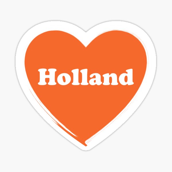 "I love holland heart" Sticker for Sale by yumania | Redbubble