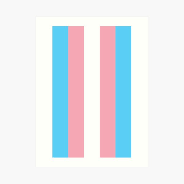 "Vertical Transgender Pride Flag" Art Print for Sale by Dator-Abstracts ...