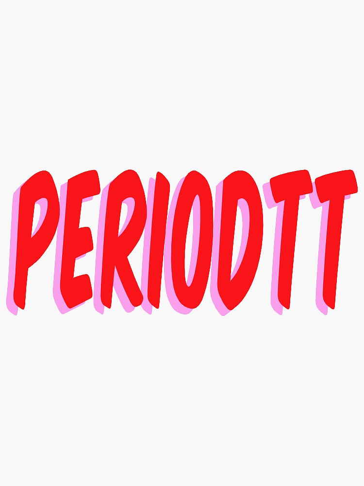 "Periodtt sticker" Sticker for Sale by ArtsyxThings | Redbubble