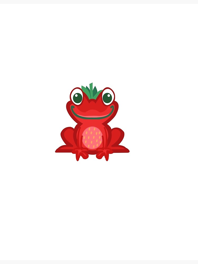 "Strawberry Frog" Poster for Sale by mirabelgrace | Redbubble