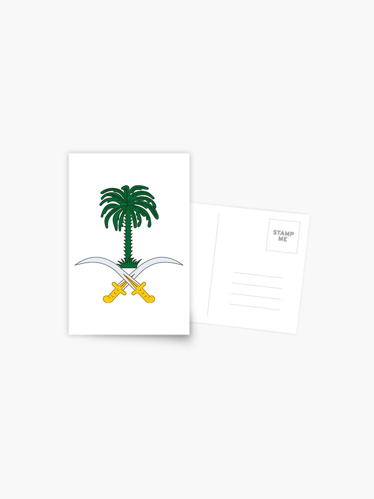 "Emblem of Saudi Arabia " Postcard for Sale by abbeyz71 | Redbubble