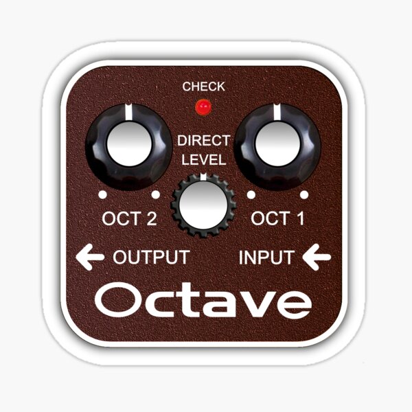 "Octave Effect Pedal" Sticker for Sale by felinson | Redbubble