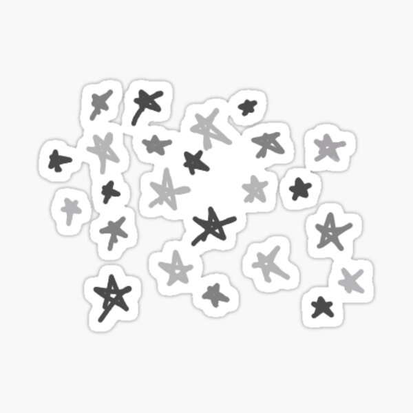"stars sticker pack handwritten aesthetic" Sticker for Sale by ...